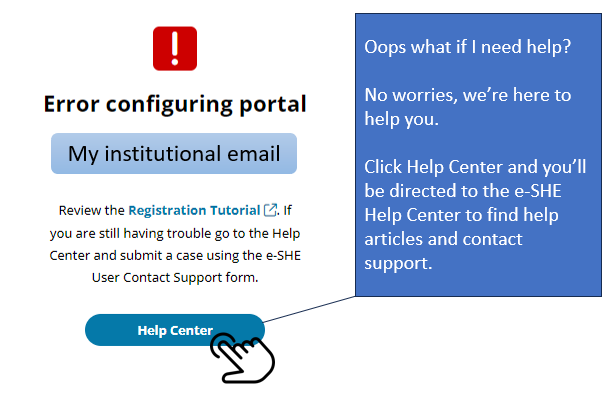 Oops! I got an error configuring portal